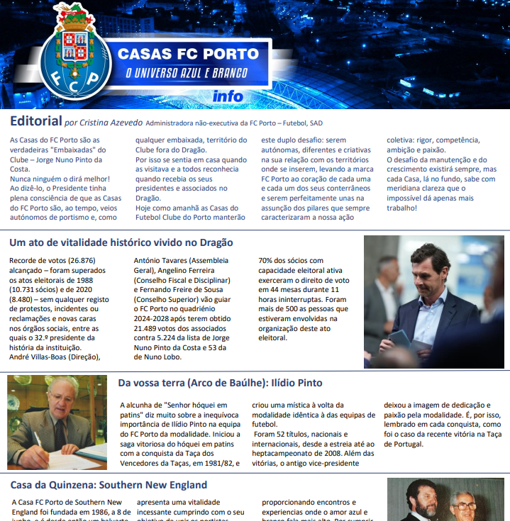 Newsletters - Casas FC Porto